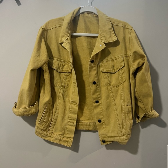 Jackets & Coats | Yellow Jean Jacket | Poshmark